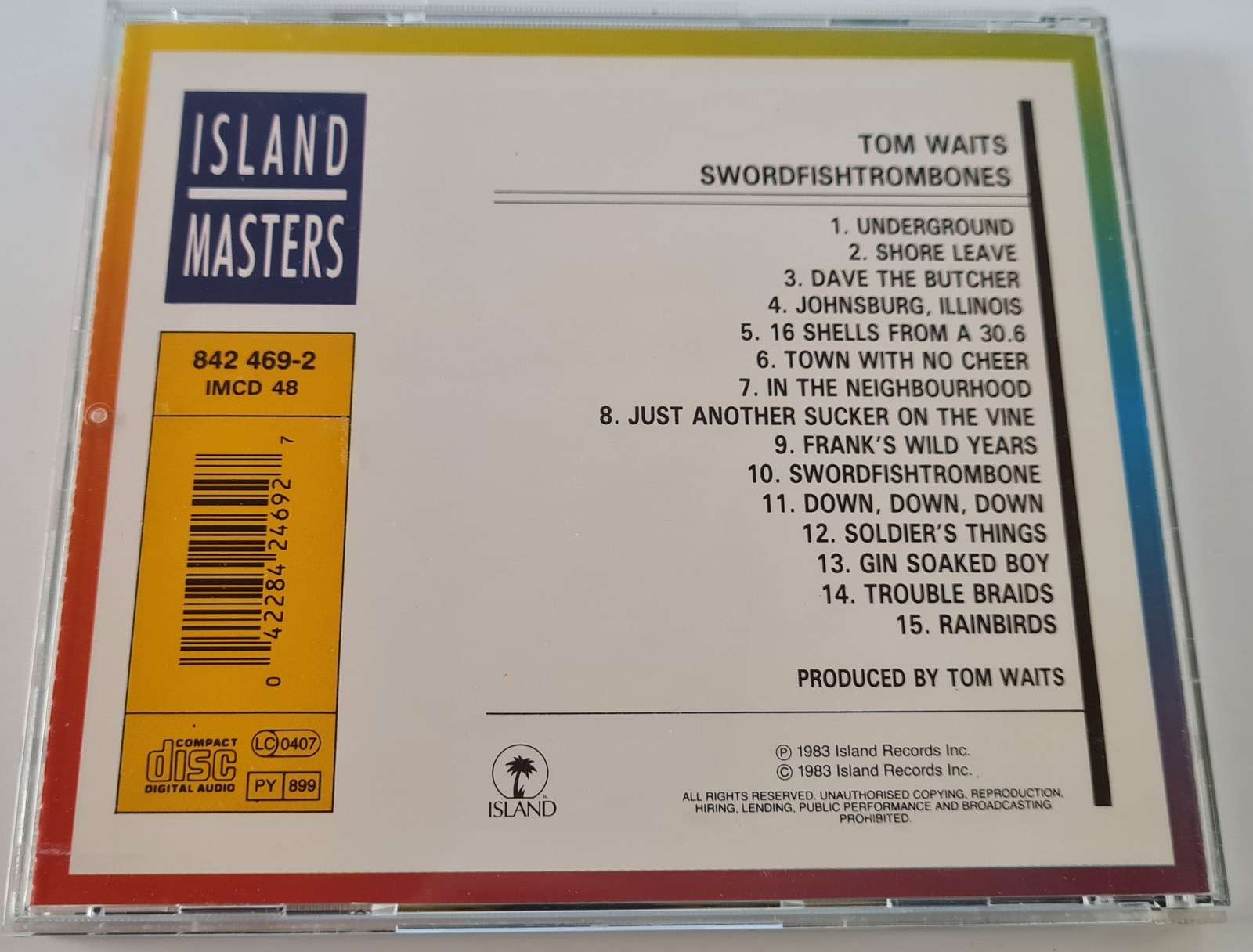 Tom Waits - Swordfishtrombones (CD)