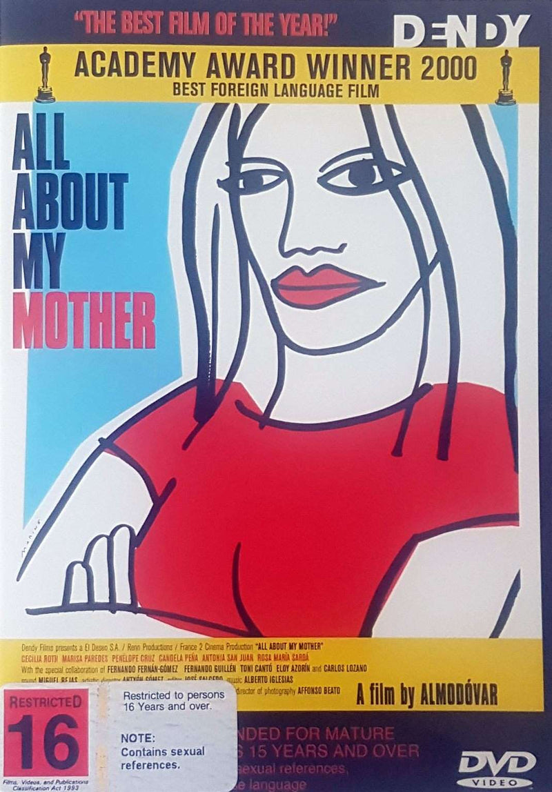 All About My Mother (Todo Sobre Mi Madre) - 1999 (DVD)