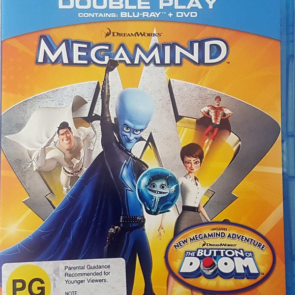 Megamind Dvd Cover MEGAMIND (DVD) KIDS Epic Drama Animation Rare