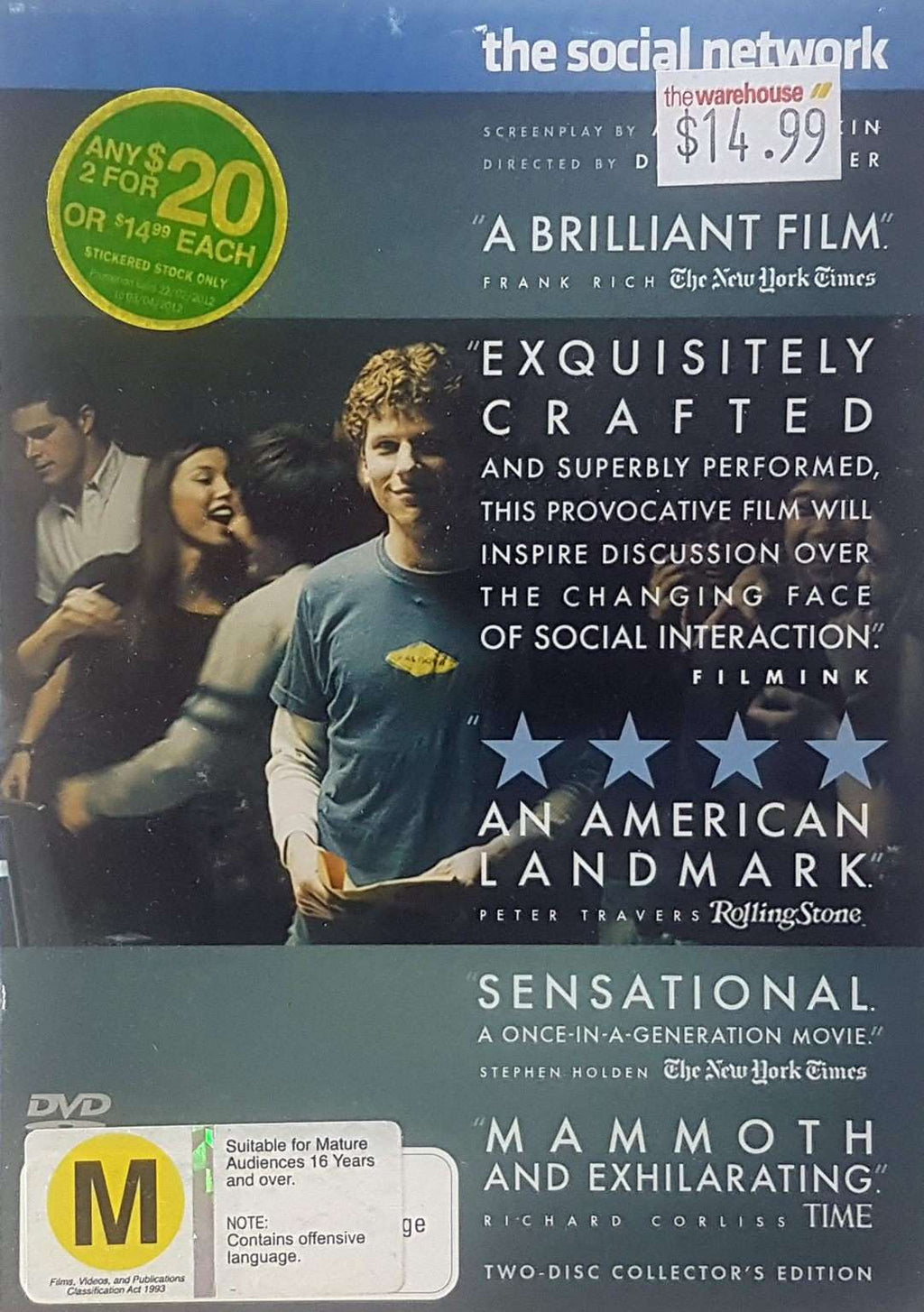 The Social Network (2 Disc Collector's Edition) - 2010 (DVD)