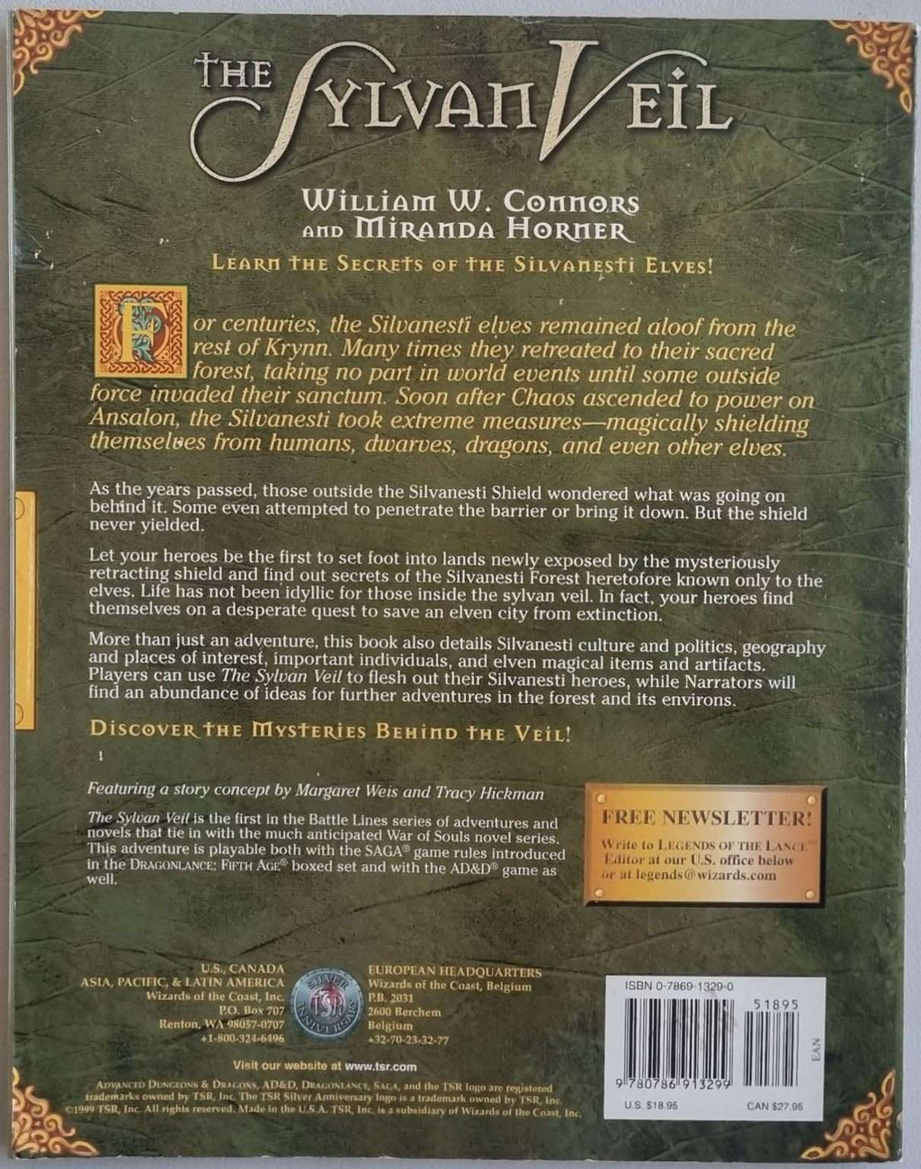 Advanced Dungeons and Dragons - Dragonlance - The Sylvan Veil