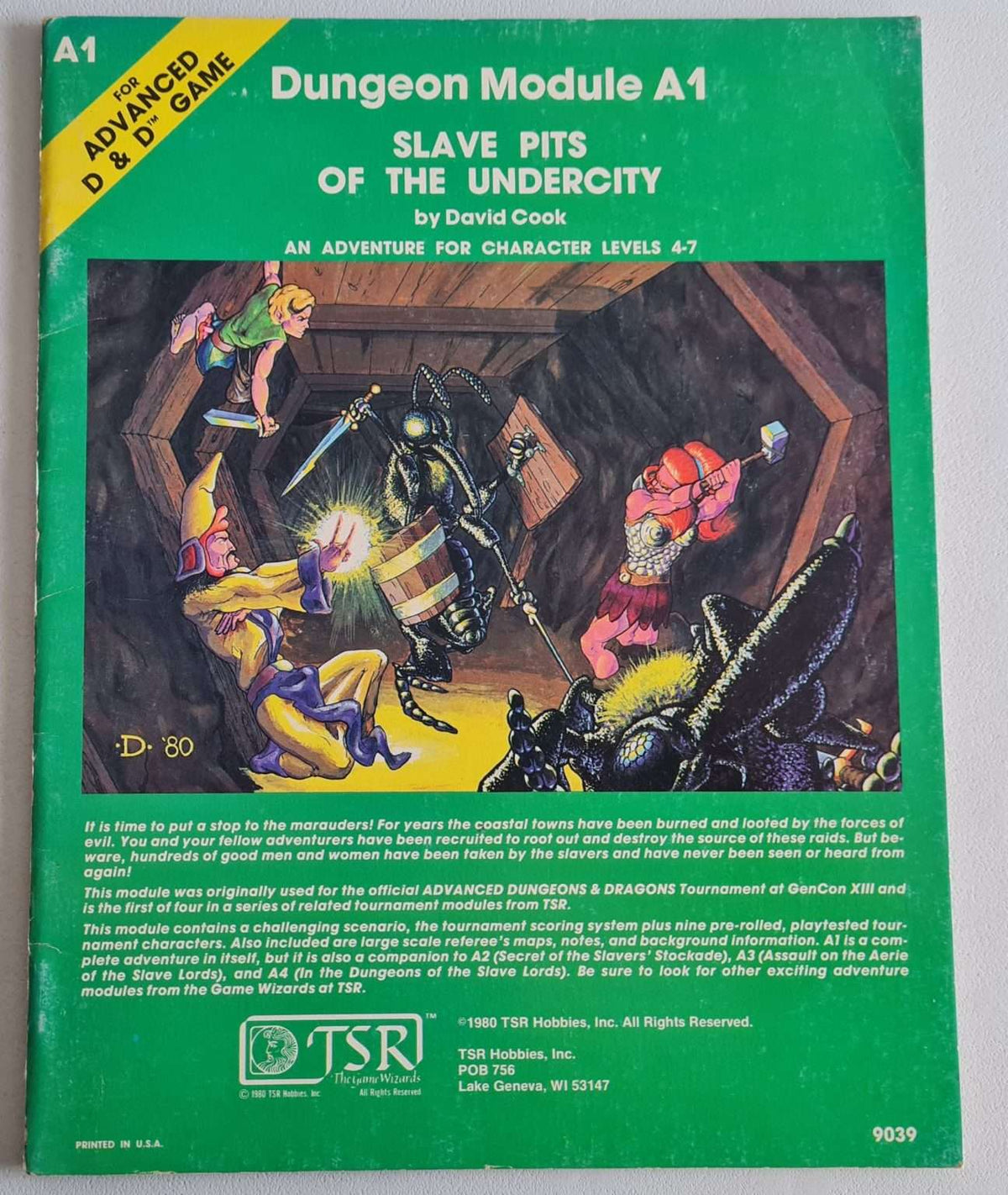 Advanced Dungeons and Dragons Module - Slave Pits of the Undercity (A1