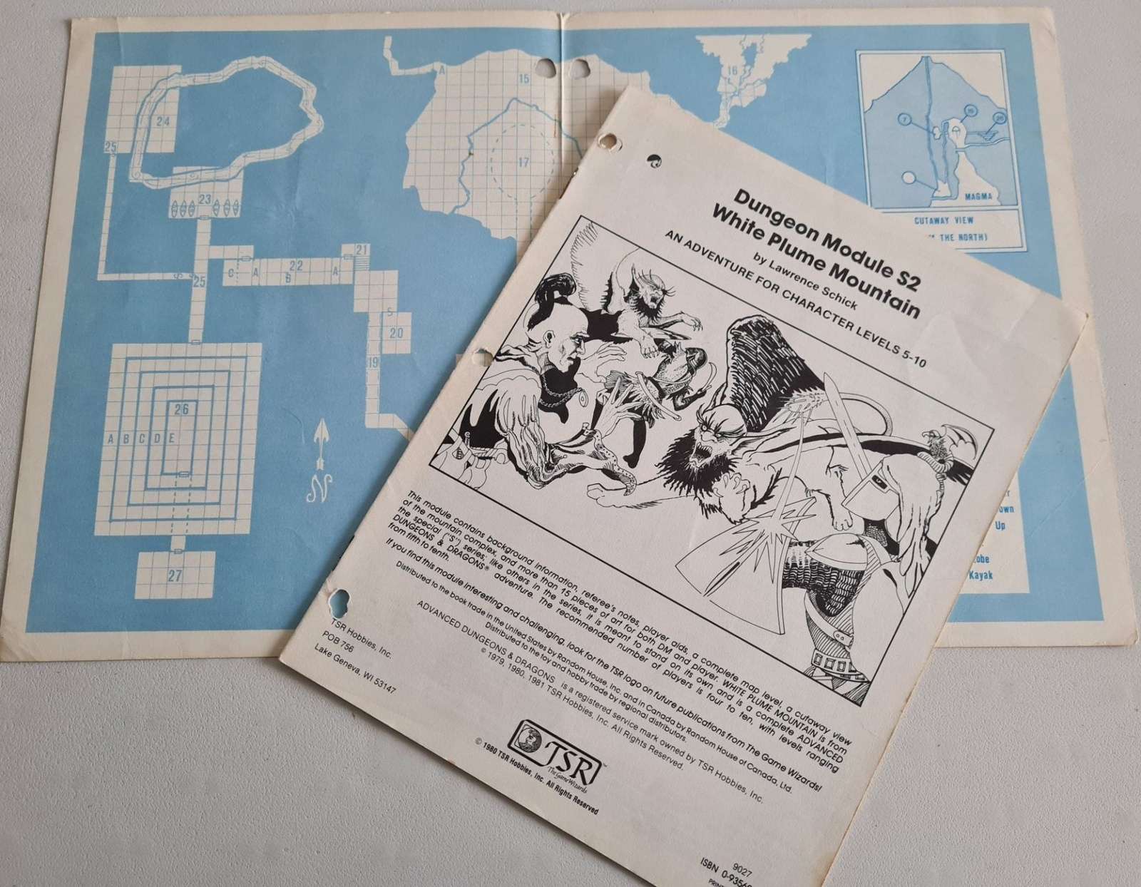 Advanced Dungeons and Dragons Module - White Plume Mountain (S2)
