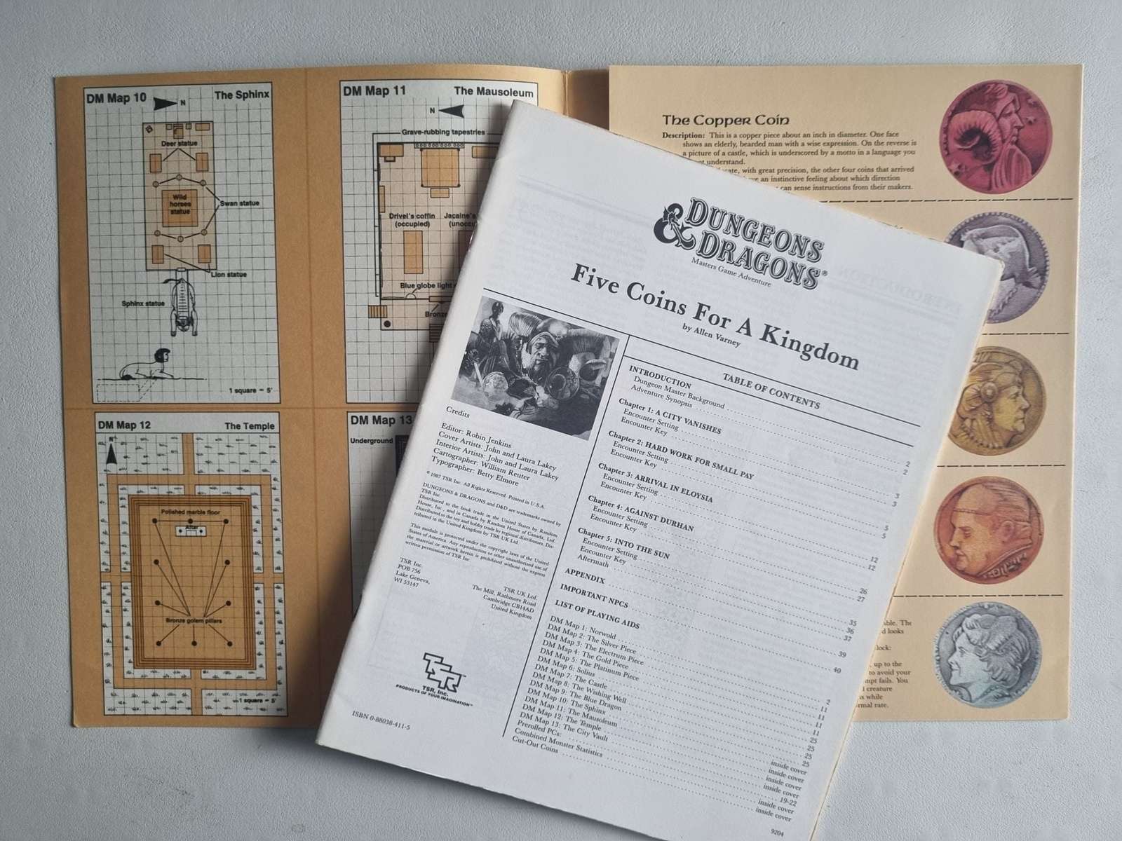 Dungeons and Dragons Module - Five Coins for a Kingdom (M4 9204)