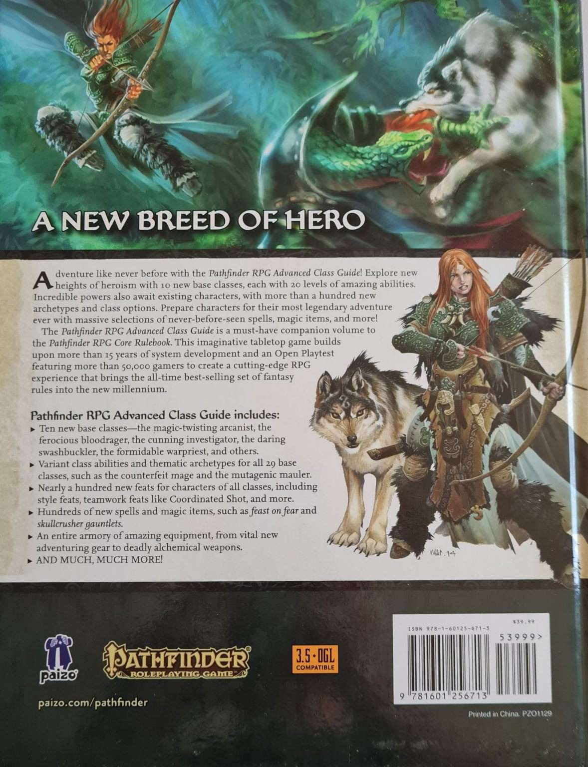 Pathfinder Advanced Class Guide First Edition 1e